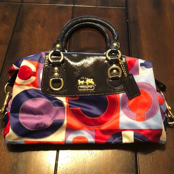 Coach | Bags | Authentic Multi Color Coach Bag | Poshmark